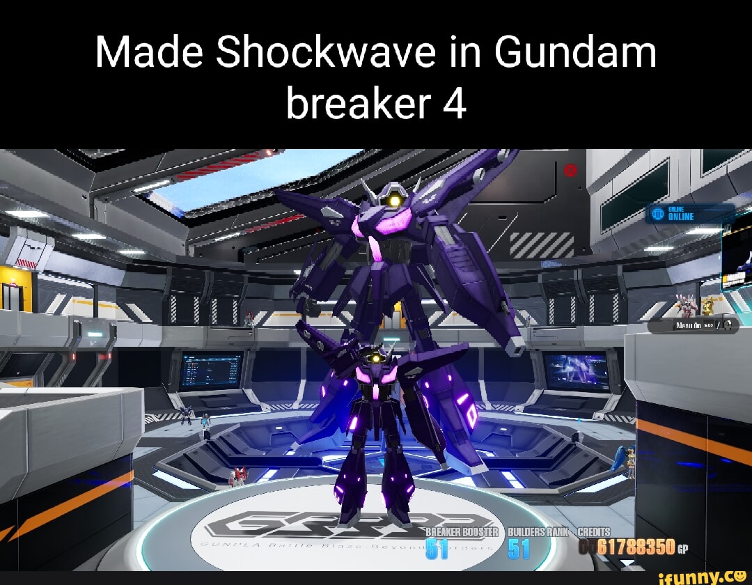 Made Shockwave in Gundam breaker 4 - iFunny