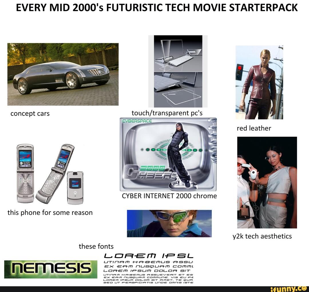 EVERY MID 2000's FUTURISTIC TECH MOVIE STARTERPACK concept cars pc's ...