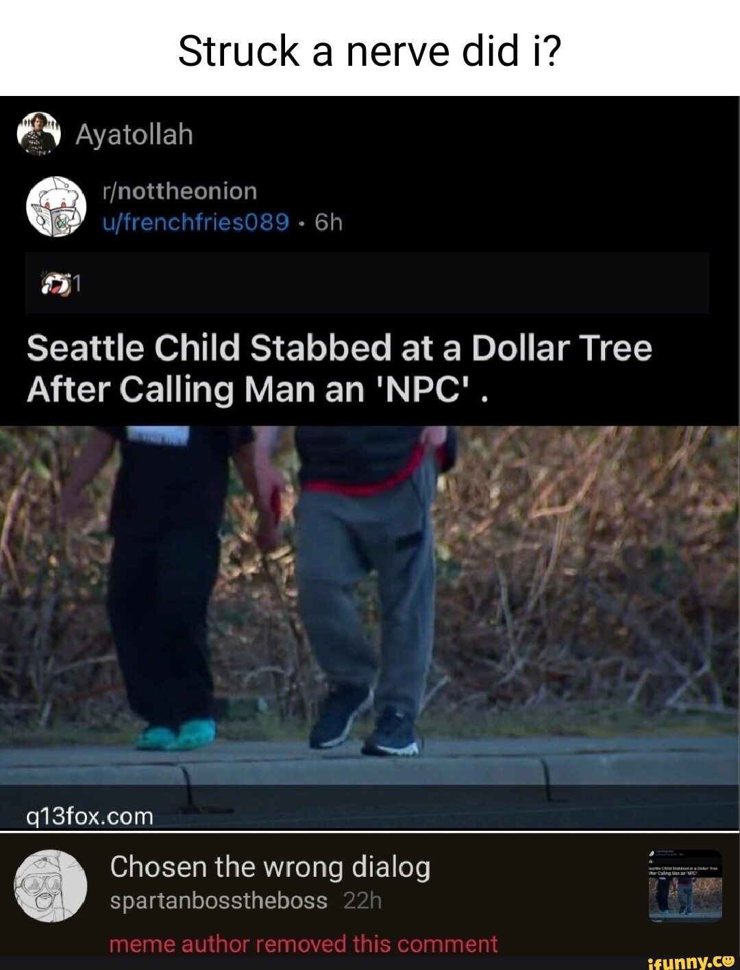 Struck a nerve did i? Ayatollah rfnottheonion uffrenchfries089 - Gh ...