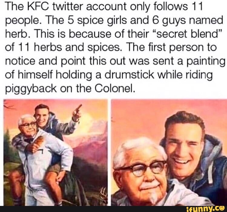 Kfcmemes memes. Best Collection of funny Kfcmemes pictures on iFunny