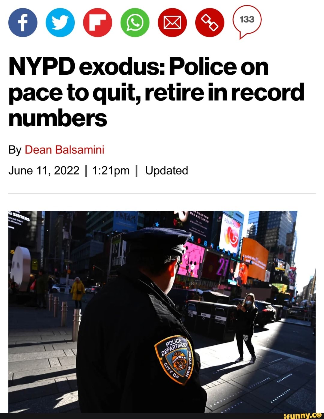 NYPD exodus: Police on pace to quit, retire in record numbers By Dean ...