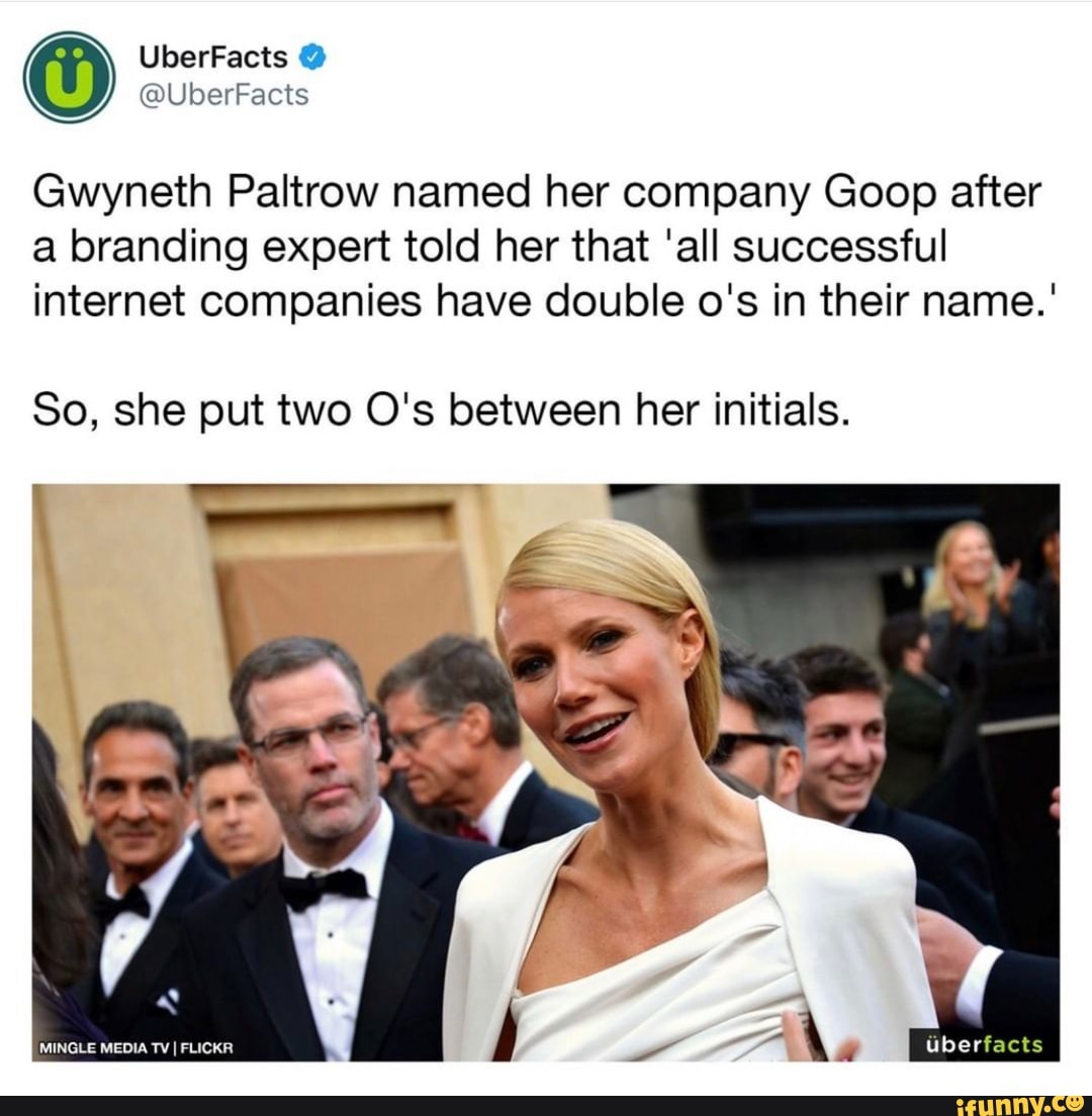 Gwyneth Paltrow named her company Goop after a branding expert told her ...