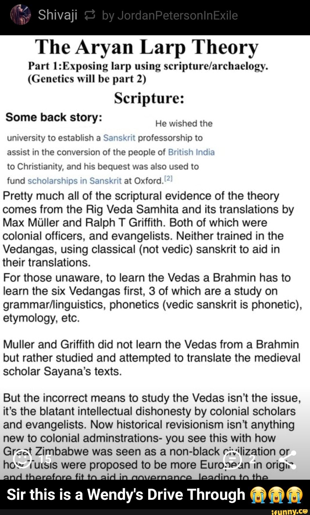 The Aryan Larp Theory Part 1:Exposing larp using scripture/archaelogy ...