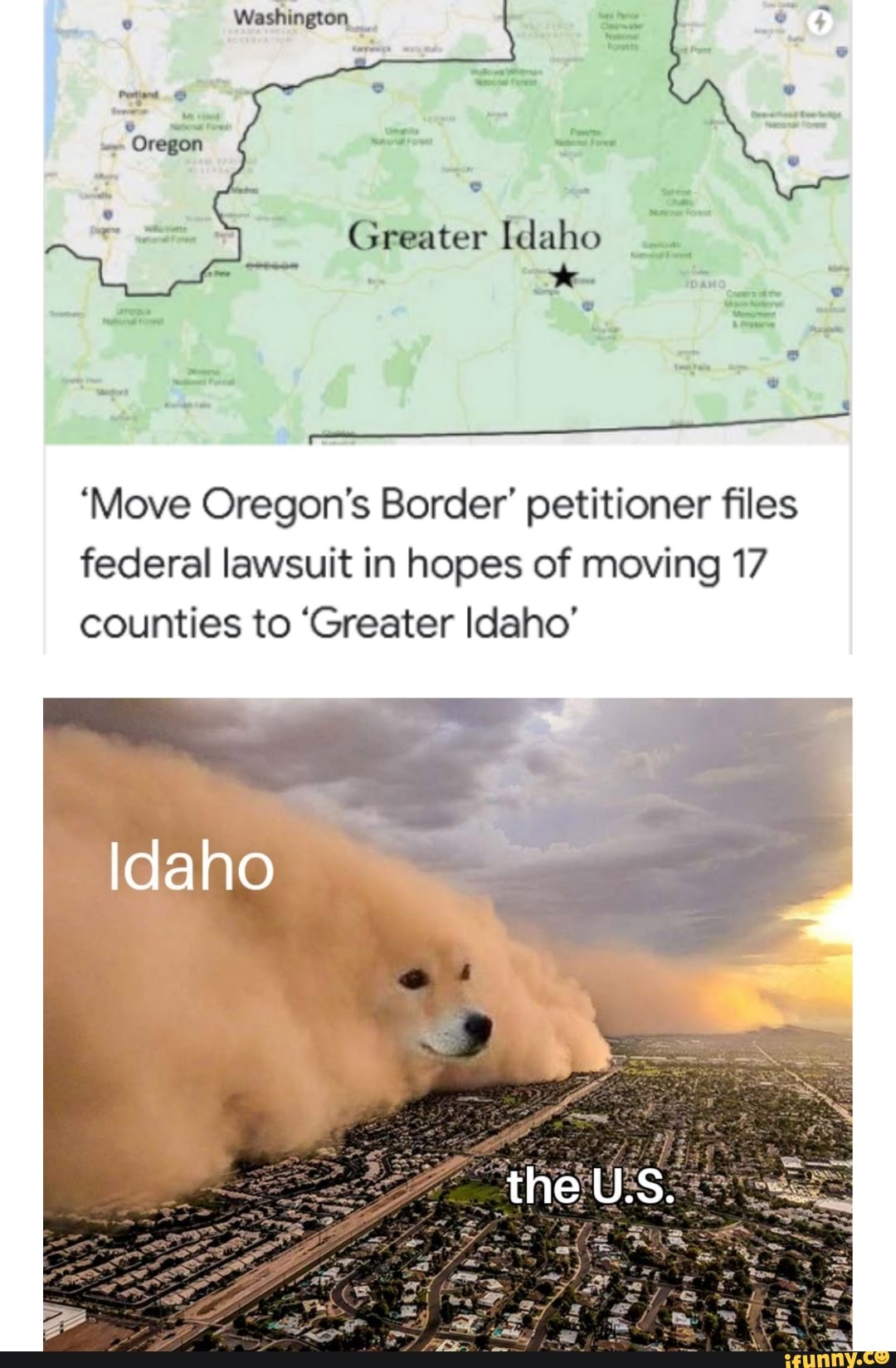 A ee 'Move Oregon's Border' petitioner files federal lawsuit in hopes ...
