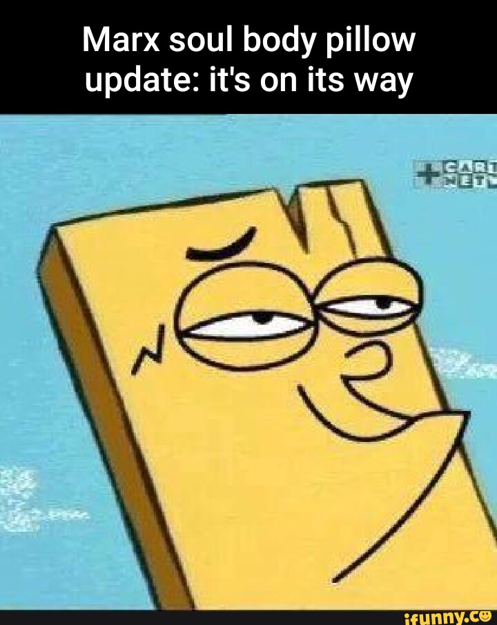 Marx soul body pillow update: it's on its way man - iFunny