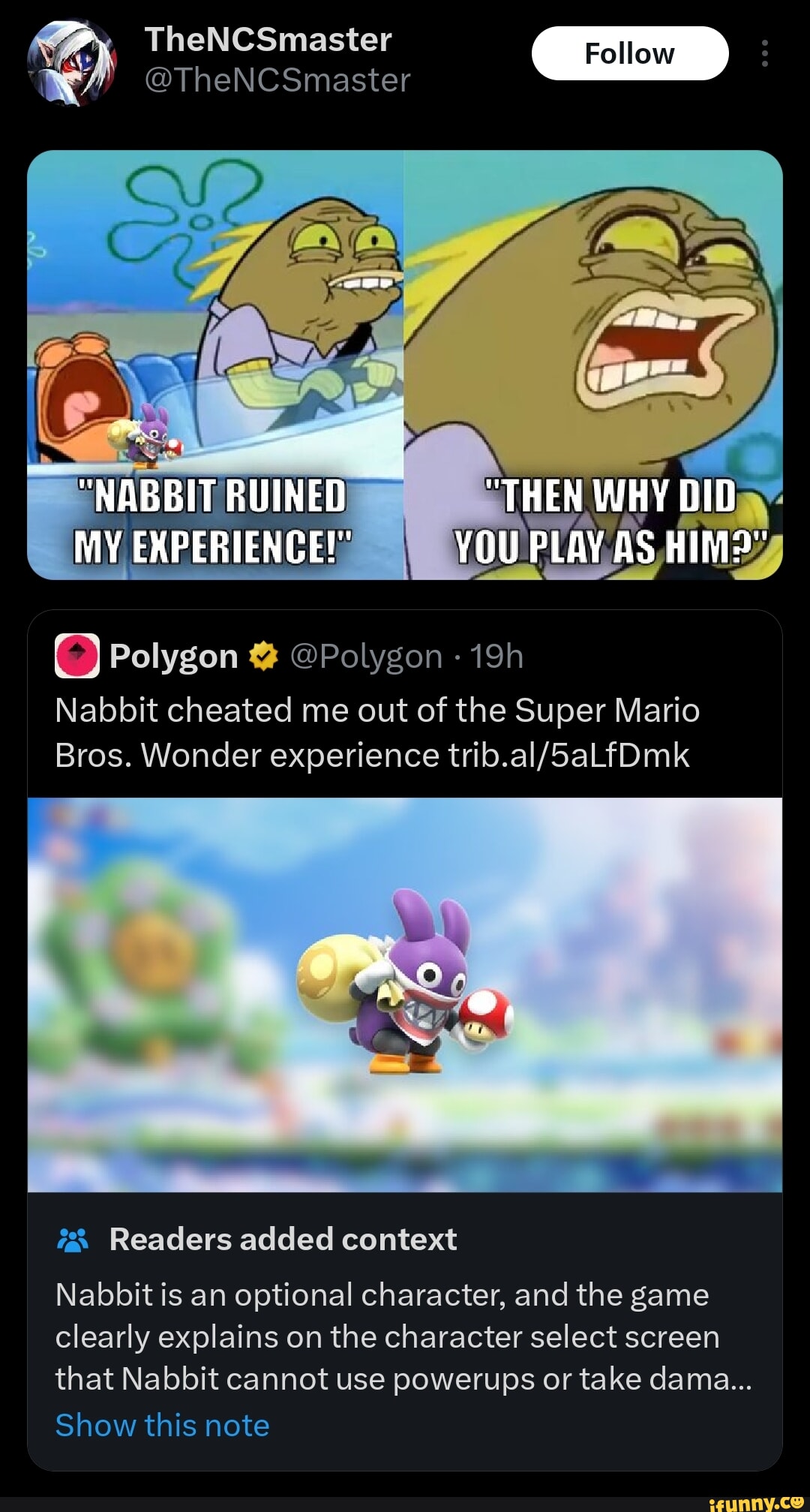 Supermariobroswonder memes. Best Collection of funny ...