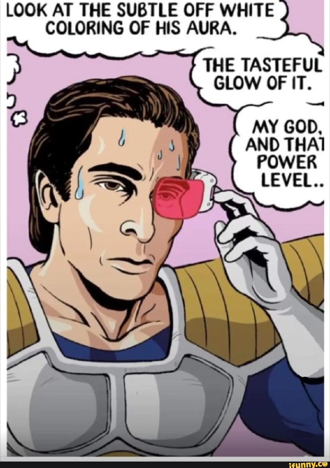 LOOK AT THE SUBTLE OFF WHITE COLORING OF HIS AURA. THE TASTEFUL GLOW OF ...