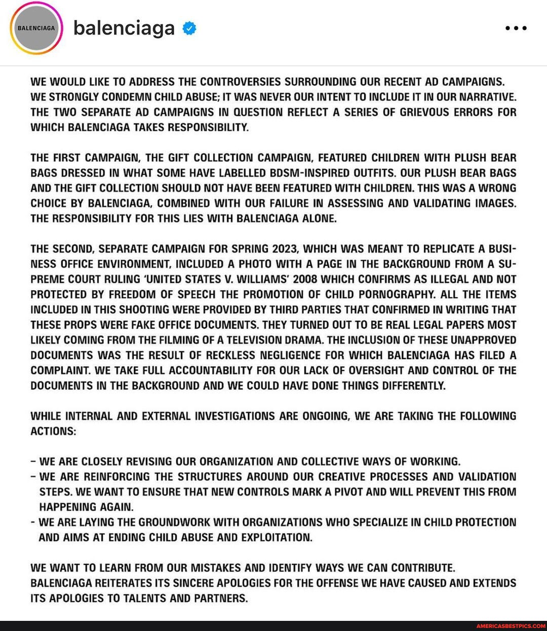 Balenciaga Speaks Out Again On Their Disturbing Campaign Translation balenciaga-speaks-out-again-on-their-disturbing-campaign-translation