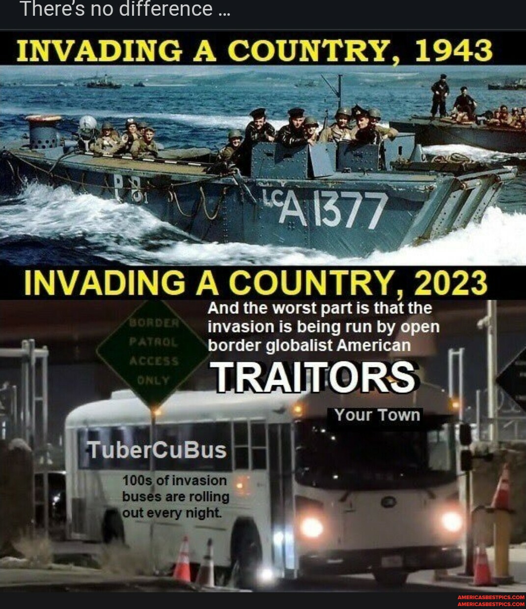 Tneres no difference INVADING A COUNTRY, 1943 INVADING COUNTRY, 2023 I ...