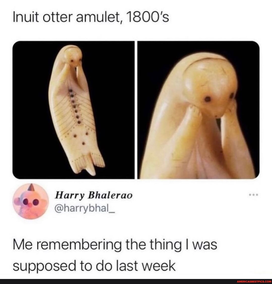 Me #funny #memes #explore - Inuit otter amulet, 1800's Harry Bhalerao ...