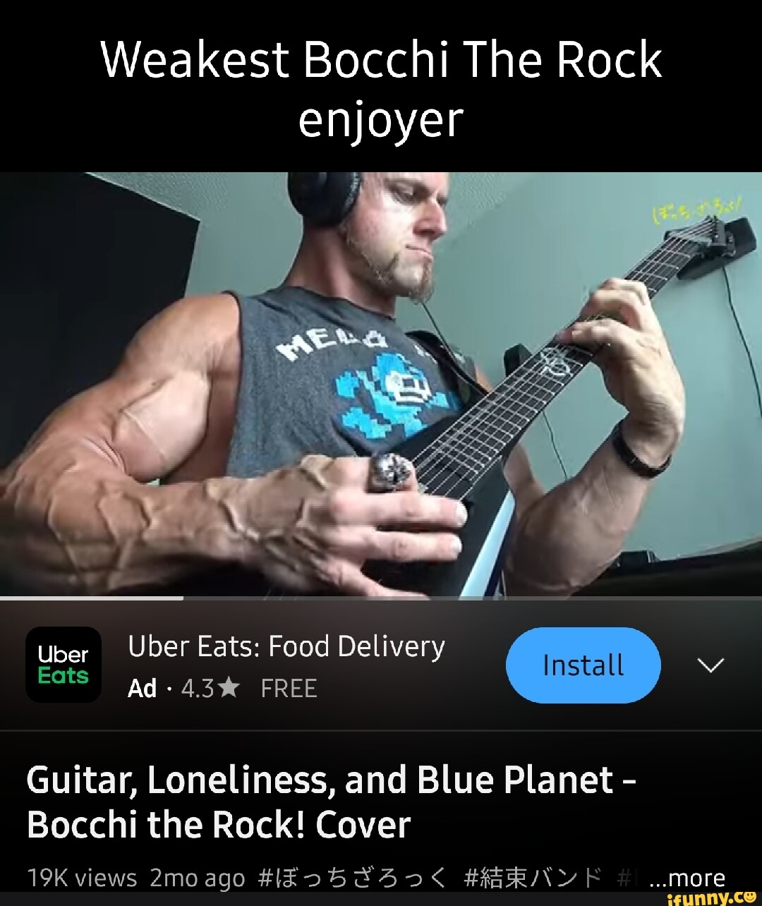 Weakest Bocchi The Rock enjoyer Uber Uber Eats: Food Deliver Install at ...