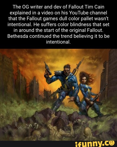 The OG writer and dev of Fallout Tim Cain explained in a video on his ...