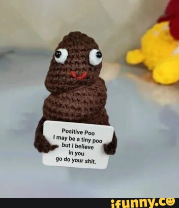 Positive Poo 'may be a tiny poo but I believe in you 90 do your shit ...