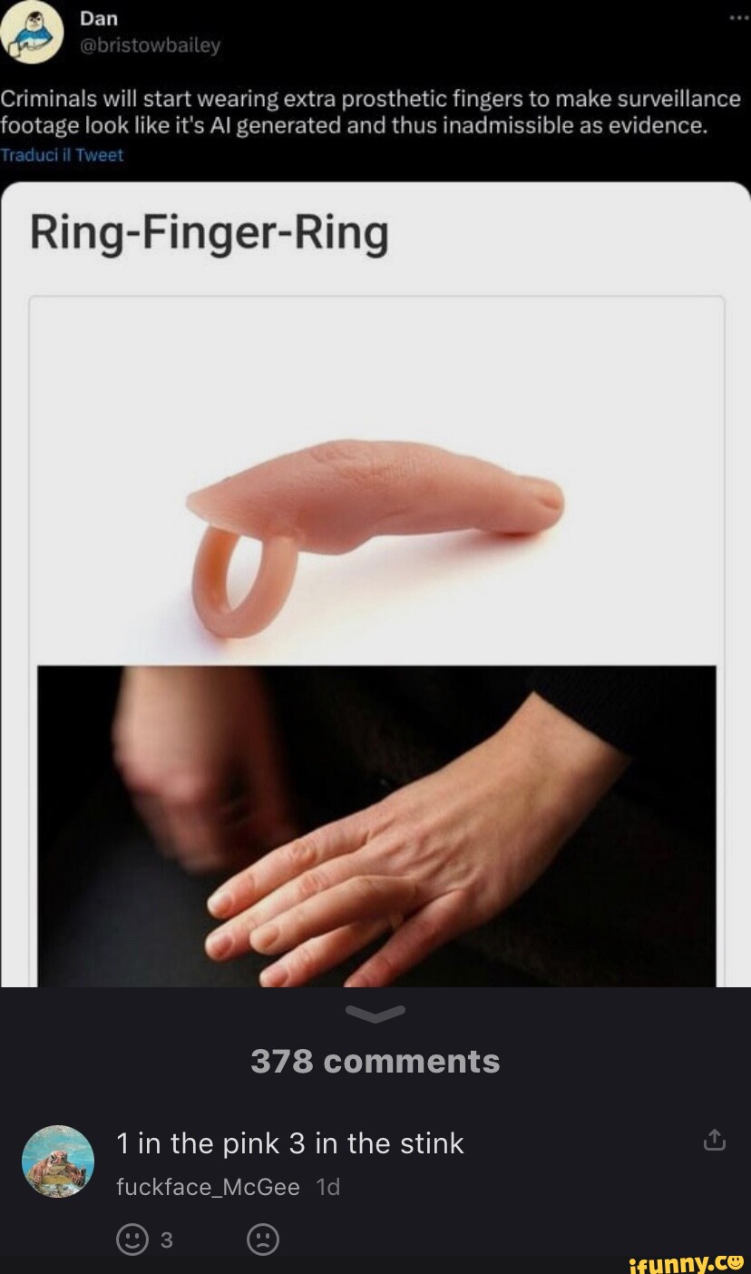 Dan Te Criminals will start wearing extra prosthetic fingers to make ...