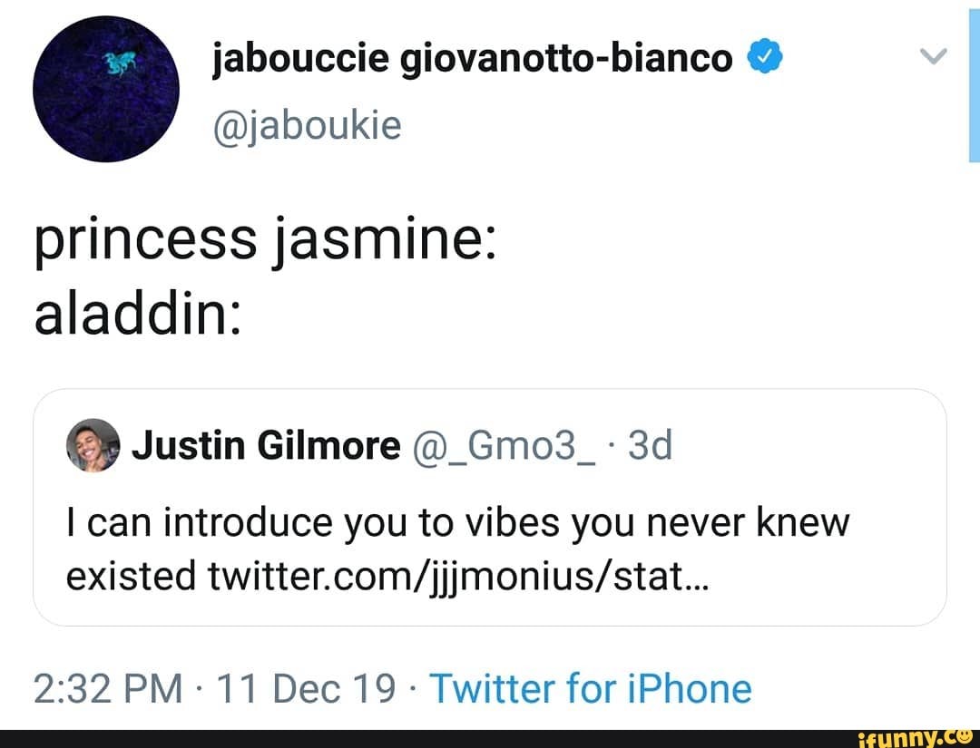 Jabouccie giovanotto-bianco princess jasmine: aladdin: É Justin Gilmore ...
