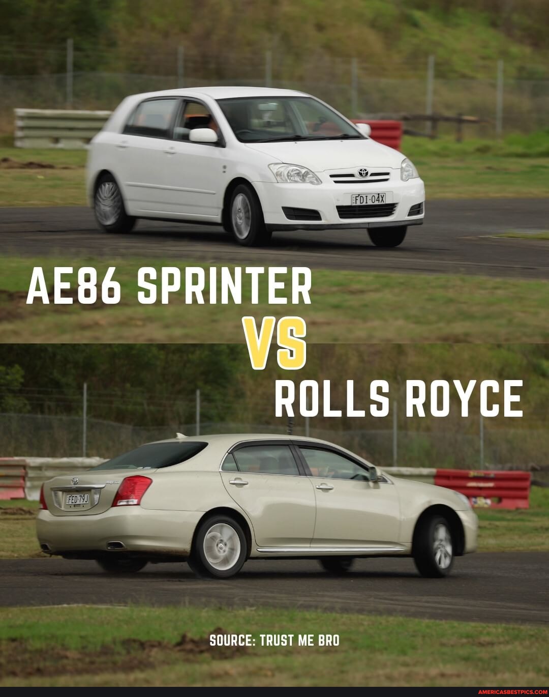Literally the most INAPPROPRIATE comparison test for the these two cars ...