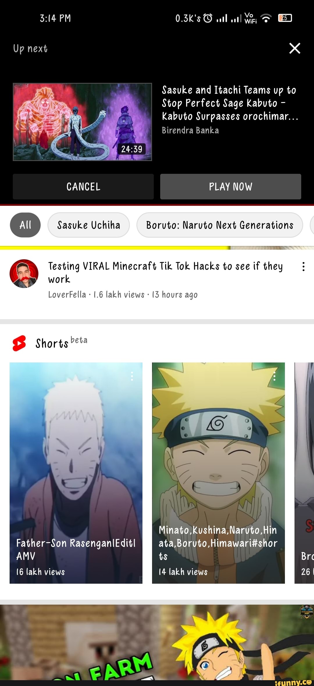 PM Up next x Sasuke and Itachi Teams up to Stop Perfect Sage Kabuto ...