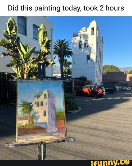 Did this painting today. took hours - iFunny