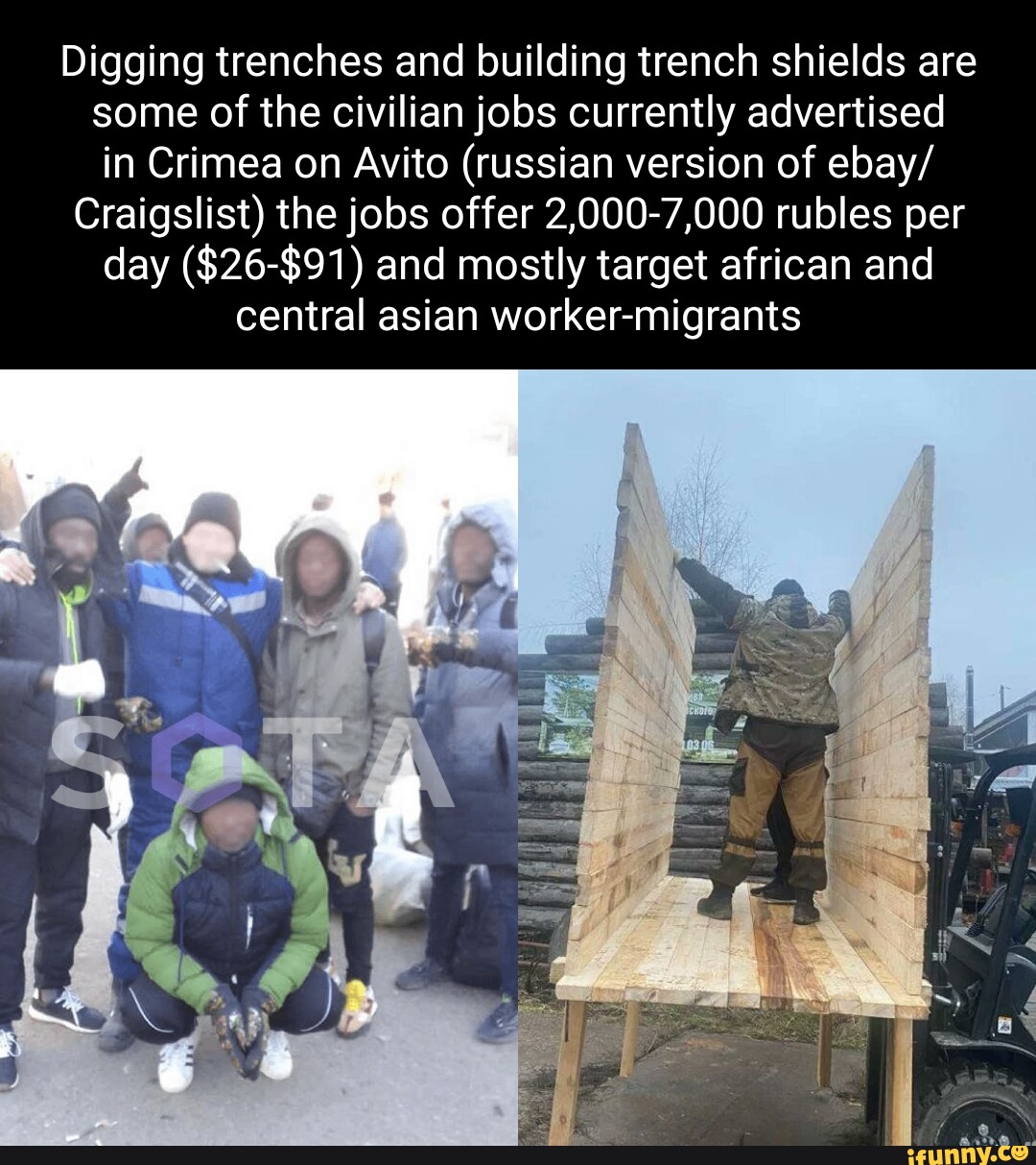 Digging trenches and building trench shields are some of the civilian ...