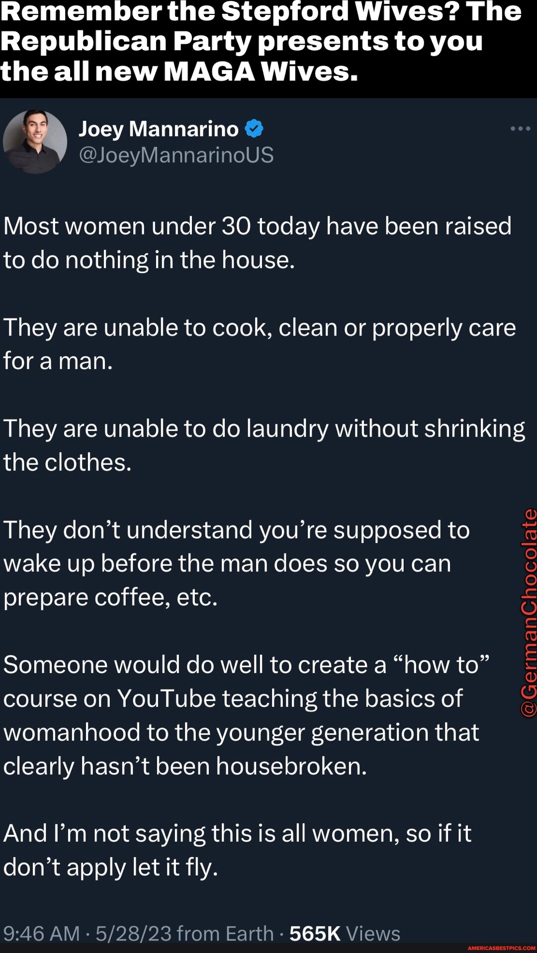 Remember the Stepford Wives? The Republican Party presents to you the ...