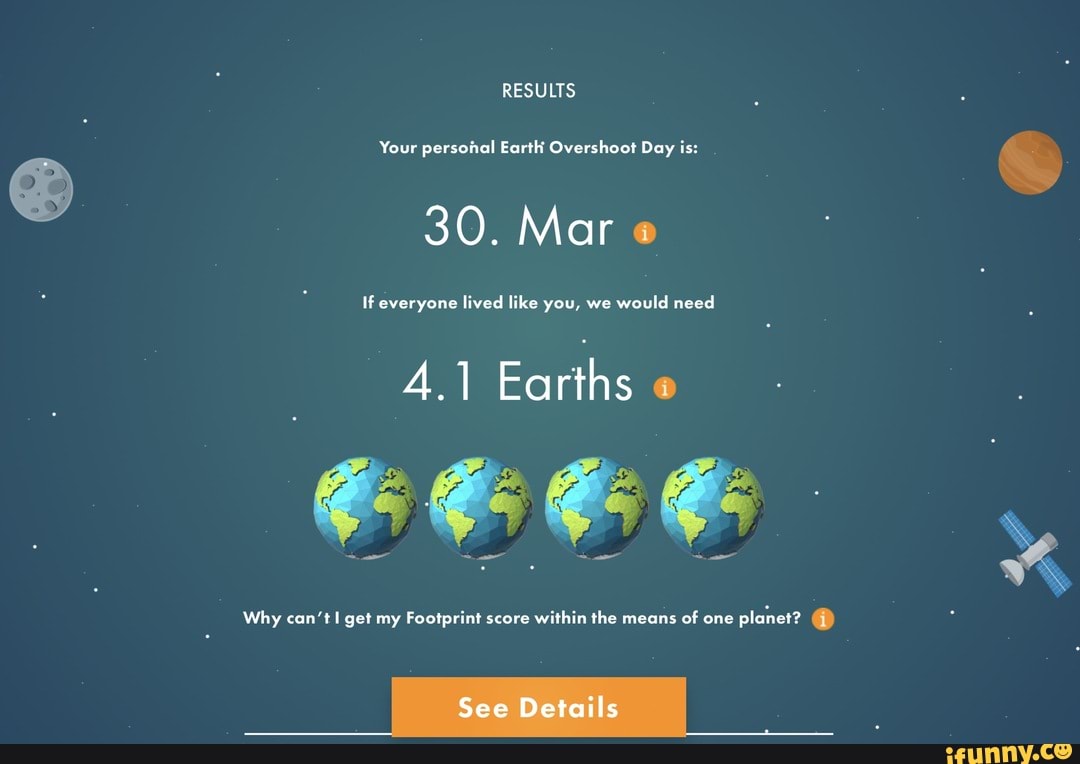 RESULTS Your Personal Earth Overshoot Day Is 30 Mar O If Everyone results-your-personal-earth-overshoot-day-is-30-mar-o-if-everyone