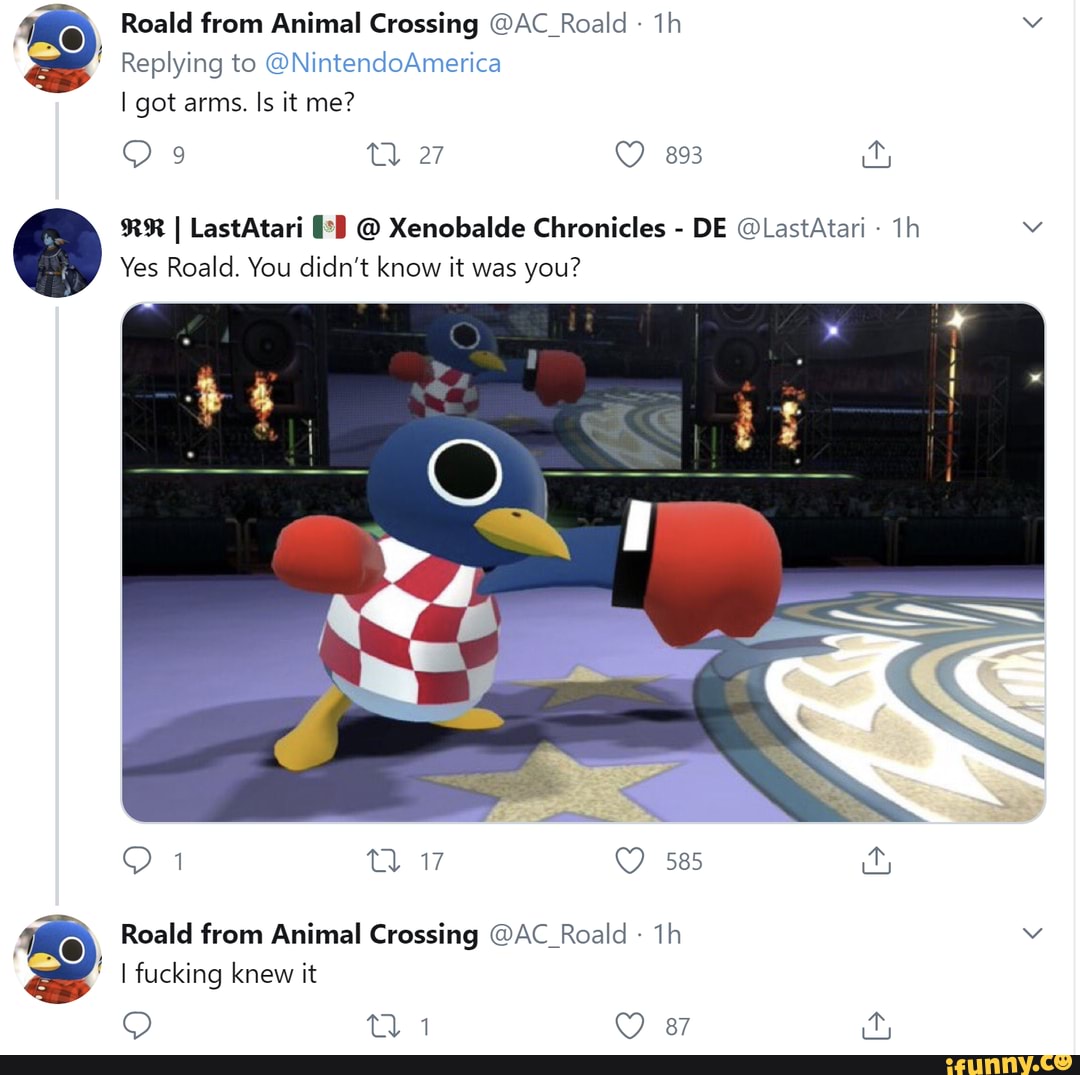 Roald from Animal Crossing @AC _Roald Replying to @NintendoAmerica I ...