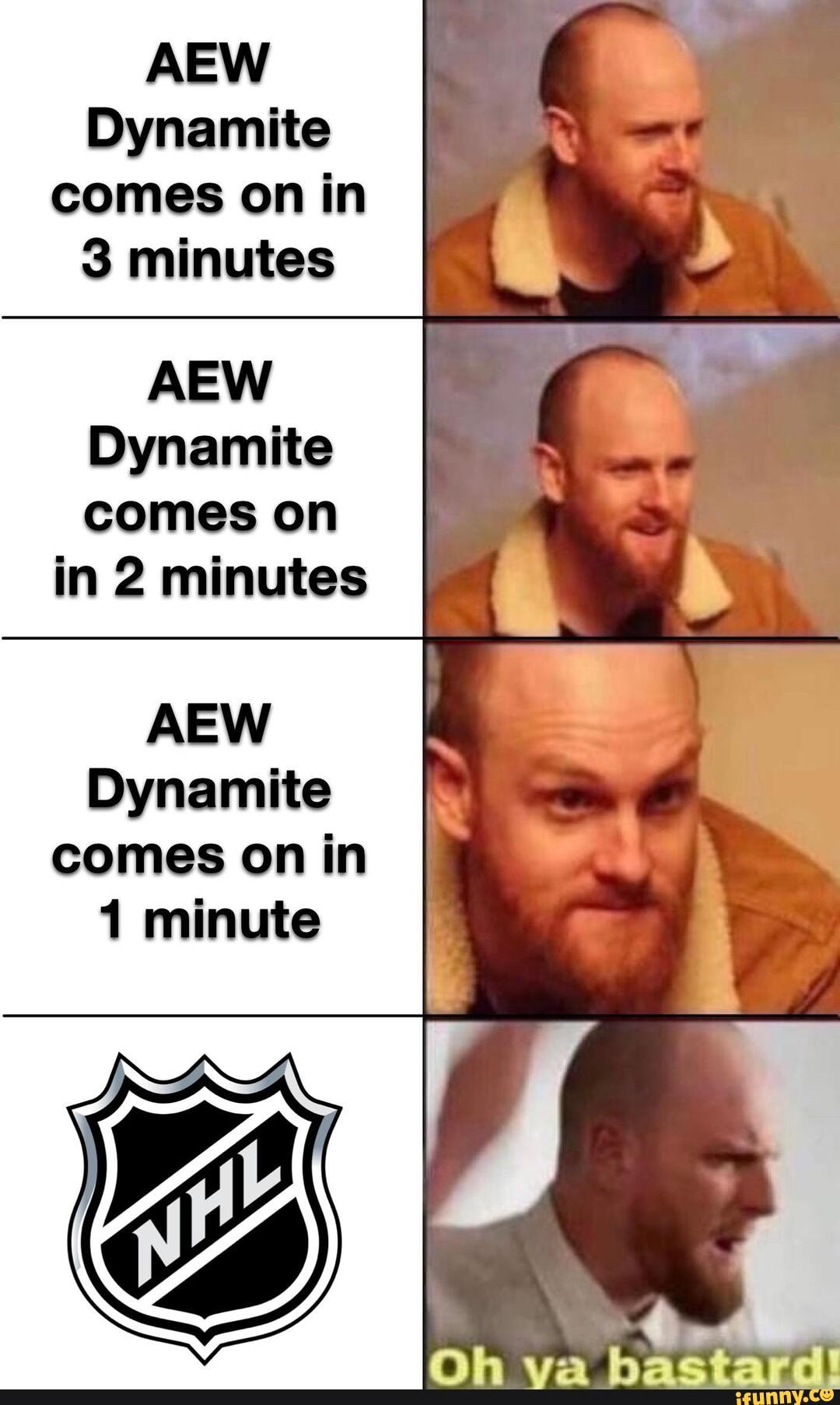 AEW Dynamite comes on in 3 minutes AEW Dynamite comes on in 2 minutes ...