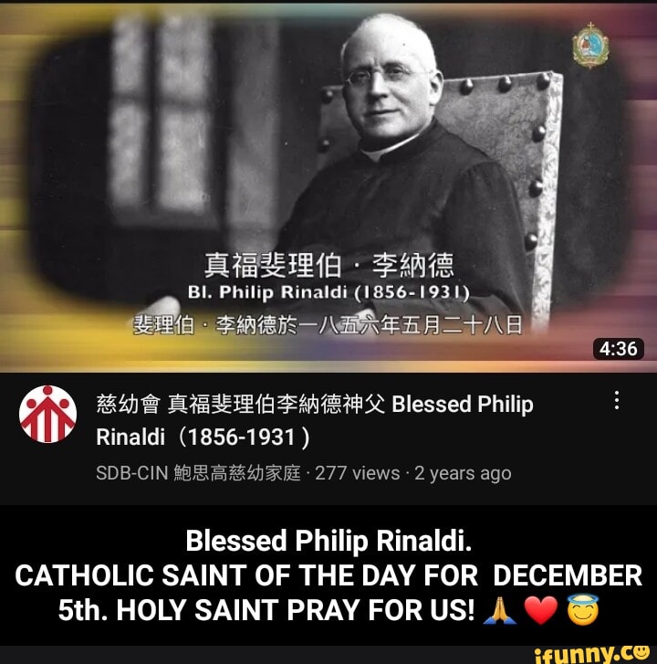 BI. Philip Rinaldi (1856-I Bleased Philip Rinaldi (1856-1931 ) SDB-CIN ...