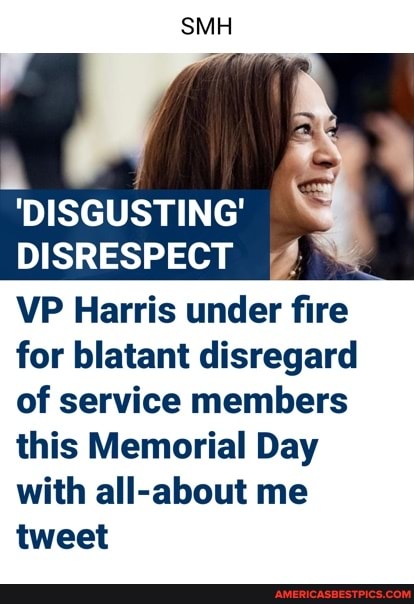 'DISGUSTING' DISRESPECT VP Harris under fire for blatant disregard of ...
