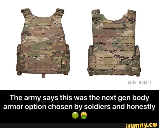 The army says this was the next gen body armor option chosen by ...