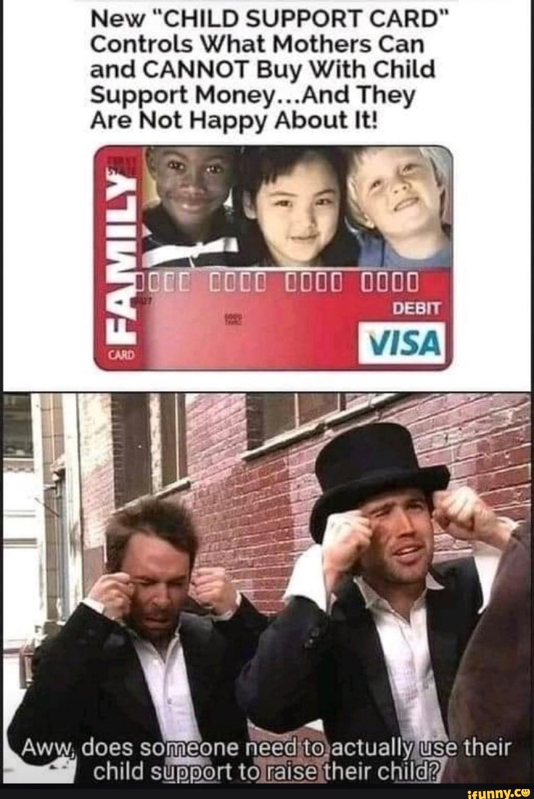 New "CHILD SUPPORT CARD" Controls What Mothers Can and CANNOT Buy With ...