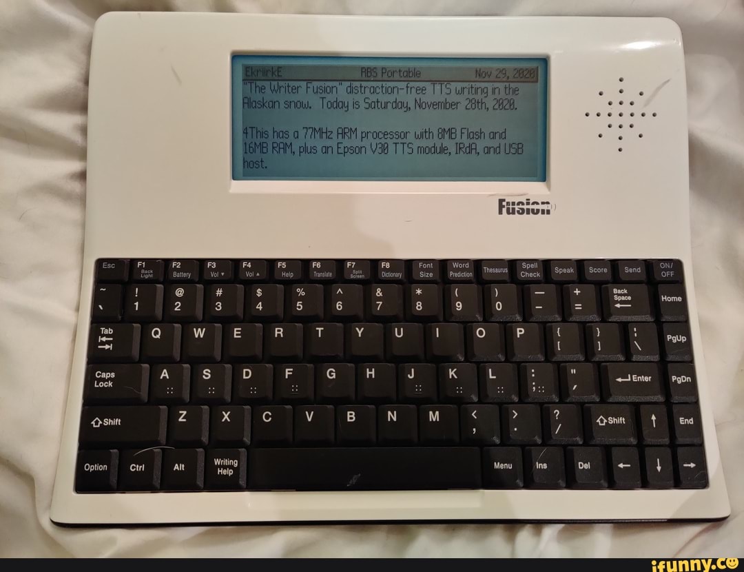 ' e Writer Fusion" TT writing in in snow. Today is Saturday, November ...