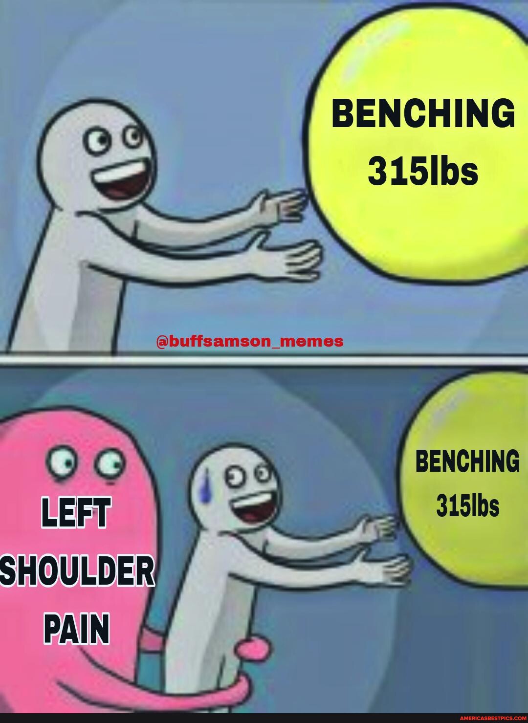 BENCHING 315lbs @buffsamson_memes BENCHING 315lbs - America’s best pics ...