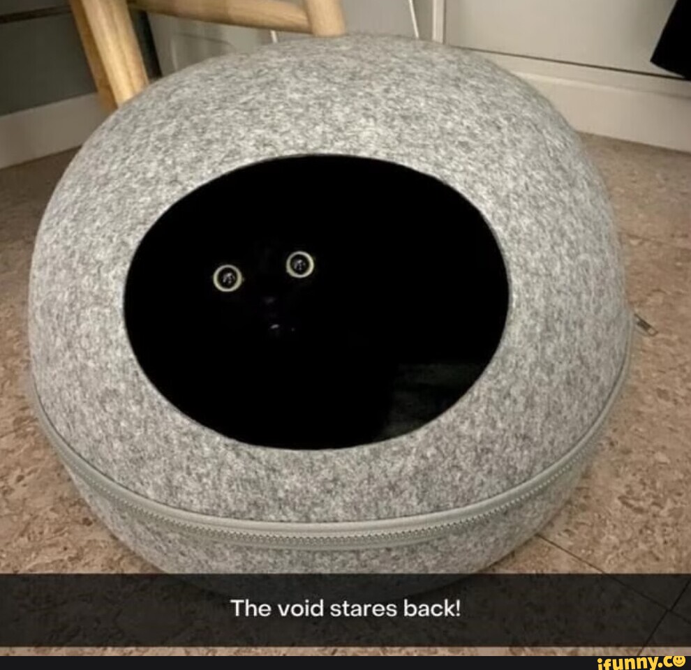 The void stares back! - iFunny
