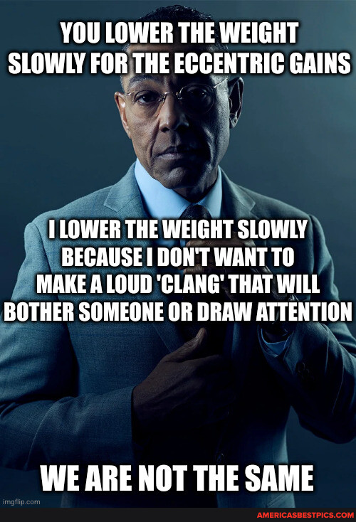 YOU LOWER THE WEIGHT SLOWLY FOR THE ECCENTRIC GAINS We LOWER THE WEIGHT ...