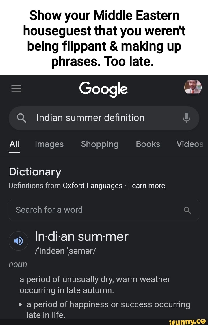 Show your Middle Eastern houseguest that you weren't being flippant ...
