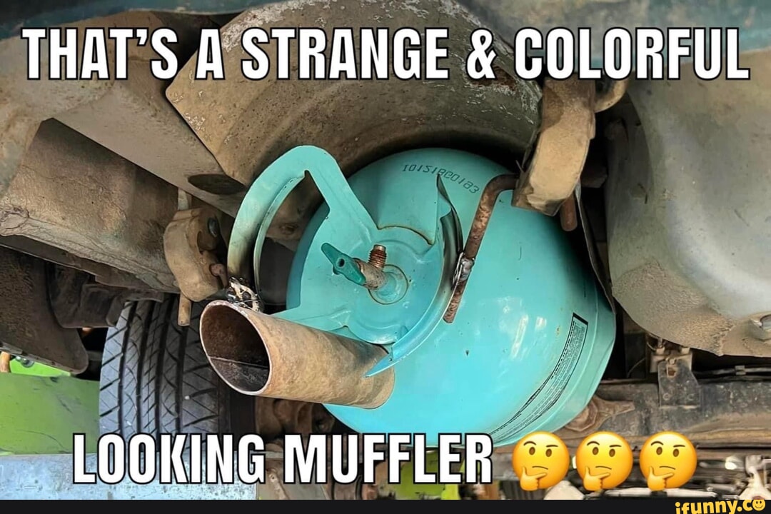 Car Muffler Memes BangShift.com Roadside Find: Funny Car On A Stick.