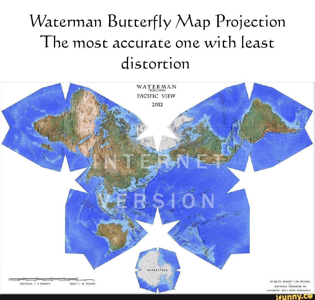 Waterman Butterfly Map Projection 'The most accurate one with least ...