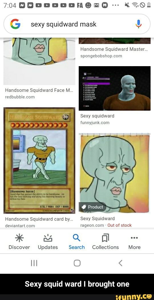 Handsome Squidward Face