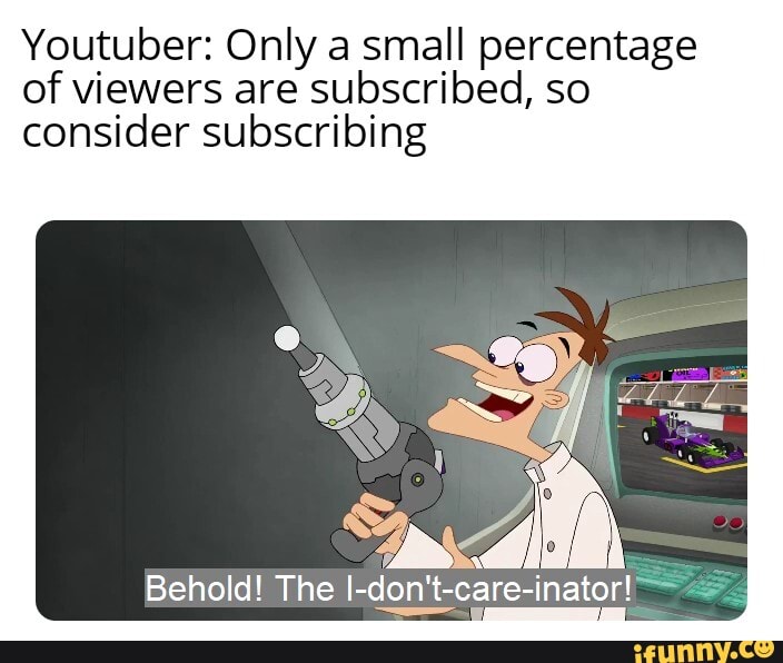 Youtuber: Only a small percentage of viewers are subscribed, so ...