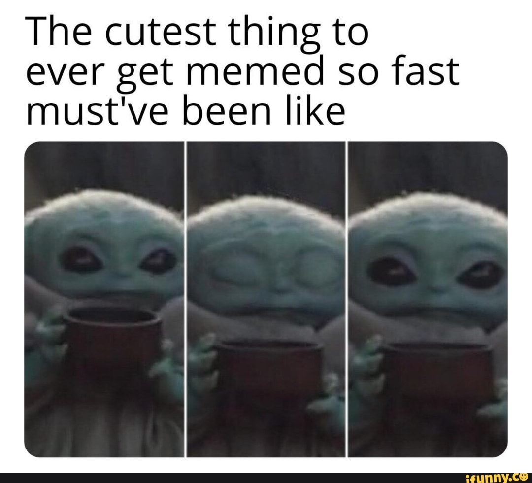 The cutest thing to ever get memed so fast must've been like - iFunny