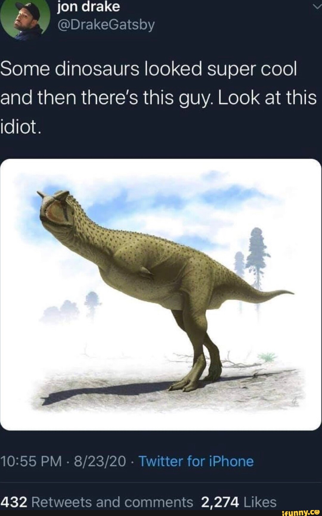 Jon drake @DrakeGatsby some dinosaurs looked super cool and then there ...