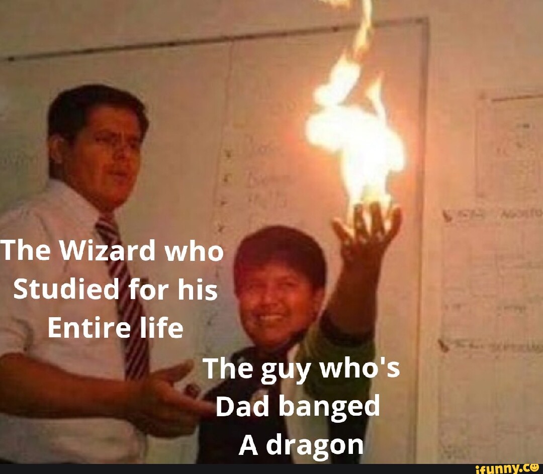 The Wizard who Studied for his Entire life The guy who's Dad banged A ...