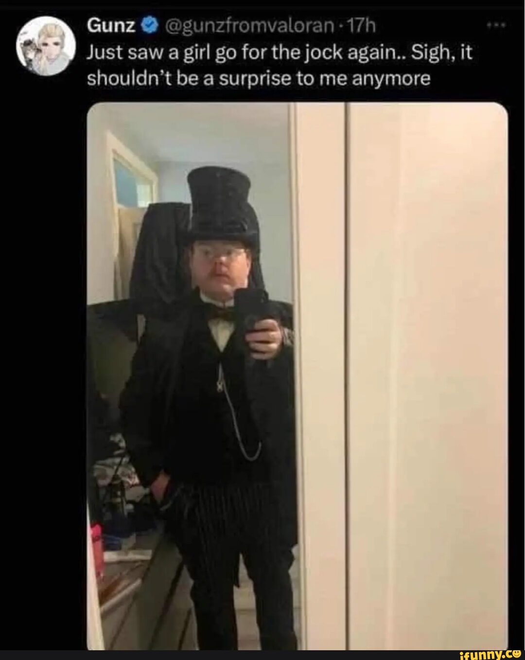 Gunz an Just saw a girl go for the jock again.. Sigh, it shouldn't be a ...