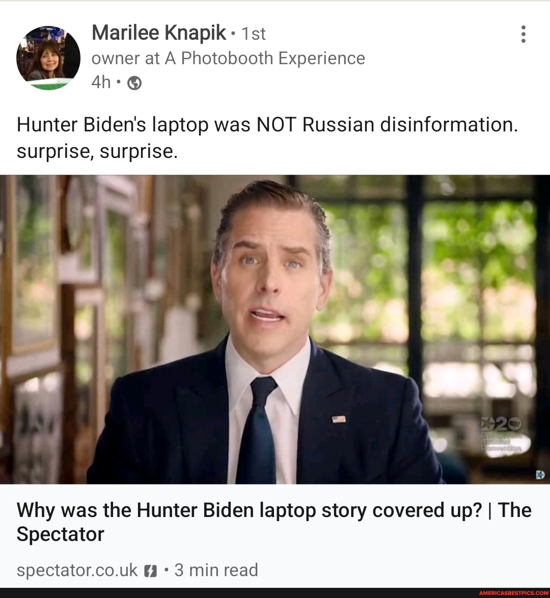 Marilee Knapik ist owner at A Photobooth Experience Hunter Biden's ...