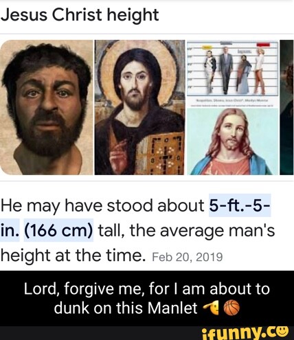 Jesus Christ height He may have stood about 5-ft.-5- in. (166 cm) tall ...