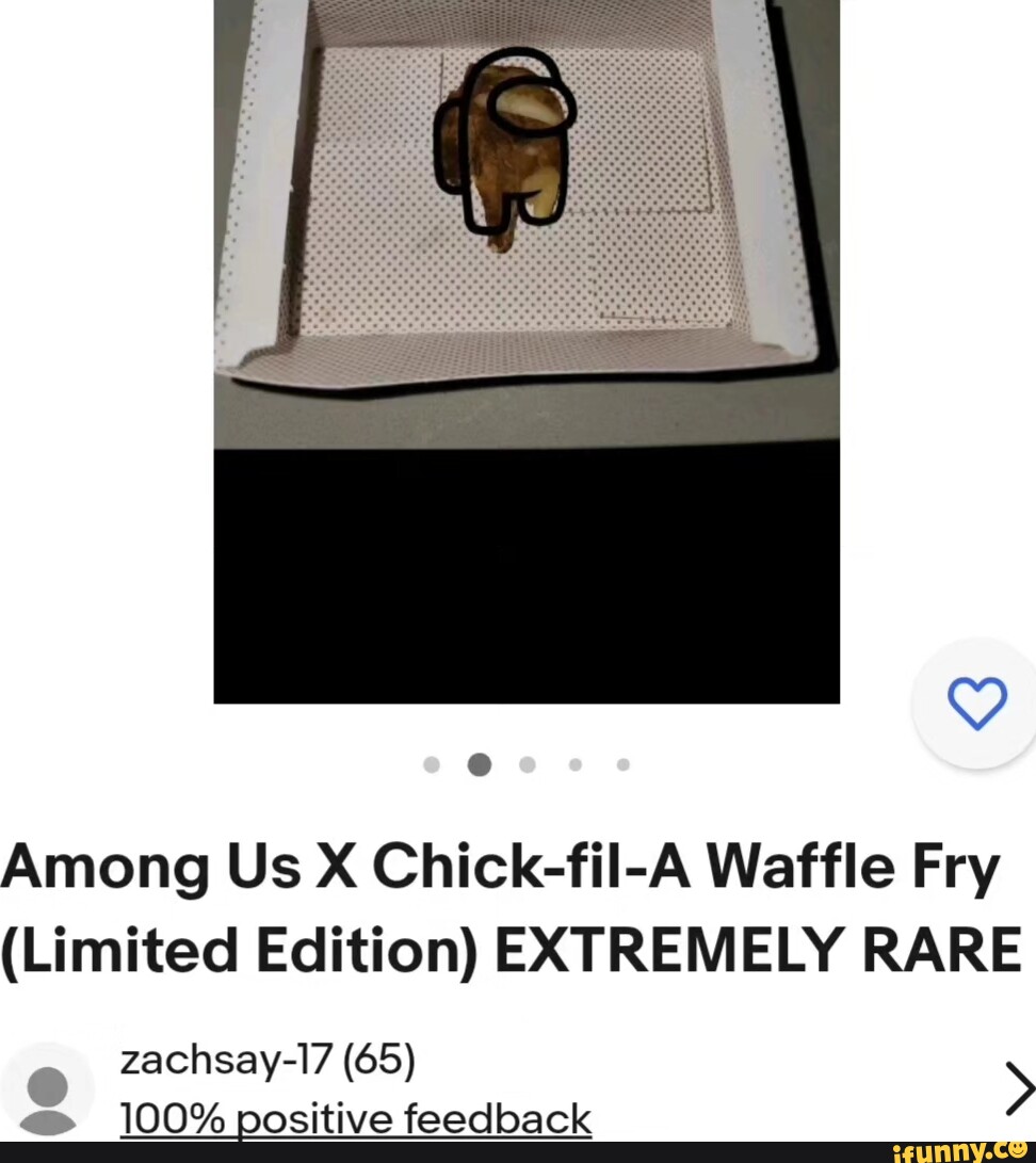 Among Us X Chick-fil-A Waffle Fry (Limited Edition) EXTREMELY RARE ...