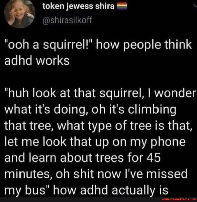 N/A - token jewess shira @shirasilkoff "ooh a squirrel!" how people ...