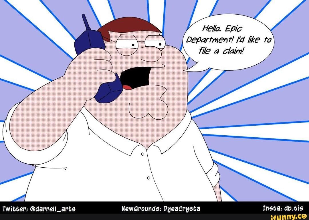 A Peter Griffin meme, but done by Roy Lichtenstein. - Hello. Epic ...