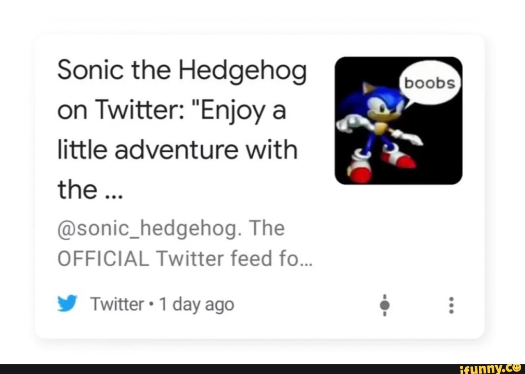 Sonic the Hedgehog on Twitter: "Enjoy a little adventure with the ...
